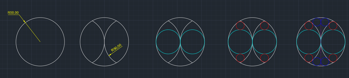 Sangaku 16 …no Autocad – Dicas CAD Rosa Katori