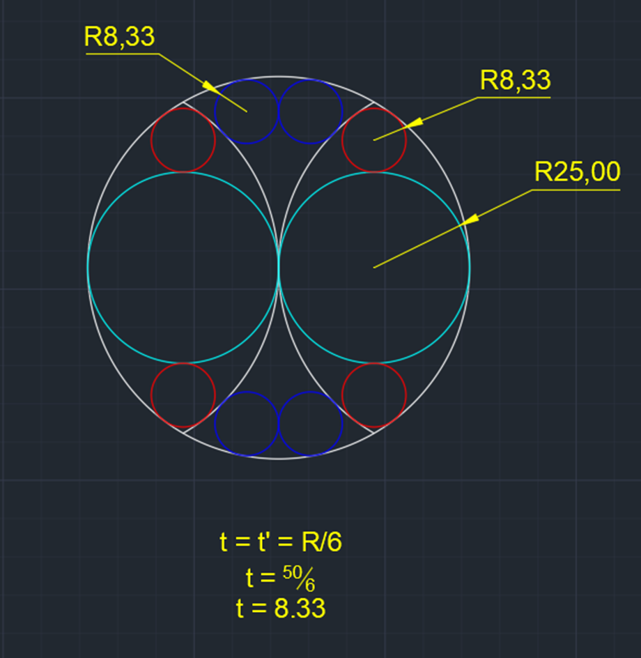 Sangaku 16 …no Autocad – Dicas CAD Rosa Katori
