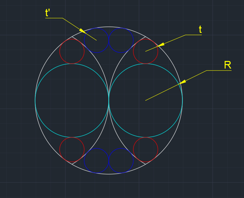 Sangaku 16 …no Autocad – Dicas CAD Rosa Katori